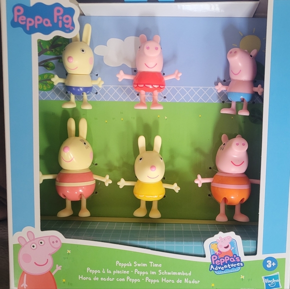 Hasbro | Toys | Pepper The Pig Six Figurine Swim Team | Poshmark